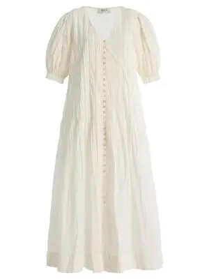 SEA Sea Alberte Cotton Midi Dress
