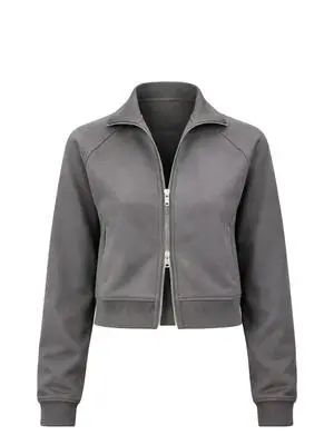 SAMSOE SAMSOE Zip Collared Top - Grey