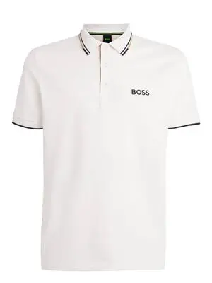 BOSS Cotton-blend Paddy Polo Shirt Beige