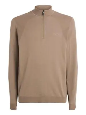 BOSS Momentum Lite Quarter-zip Sweatshirt - Green