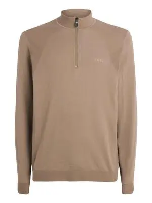 BOSS Momentum Lite Quarter-zip Sweatshirt - Green