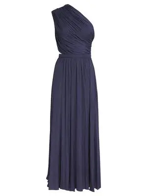 Maje One-shoulder Draped Maxi Dress - Blue