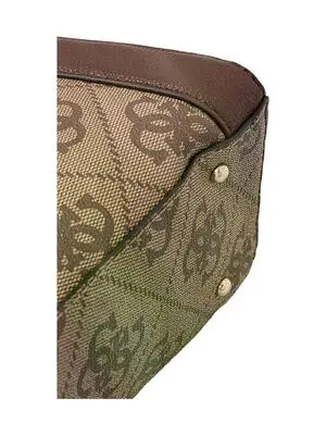 Guess Logo Charm Tote Bag - Neutrals