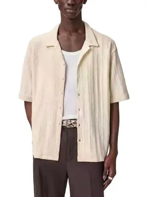 ALLSAINTS Trace Short-sleeve Shirt - Neutrals