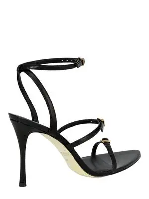POTAMY Buckle Strap Sandals - Black