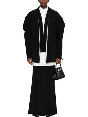 Yohji Yamamoto Button-up Blazer - Black