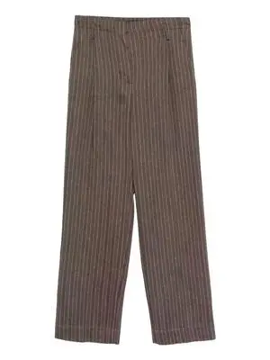 Antonelli Firenze Striped Trousers - Brown