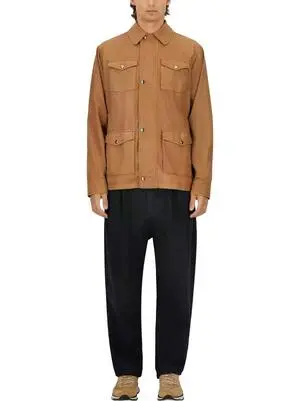 Herno Flap Pocket Drawstring Jacket - Neutrals