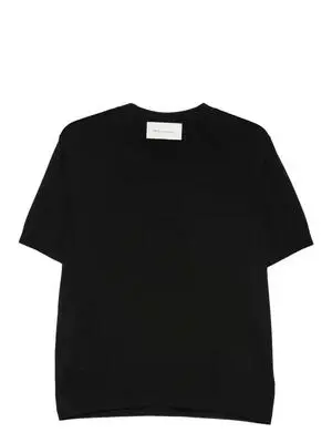 AMI Paris Knitted T-shirt - Black
