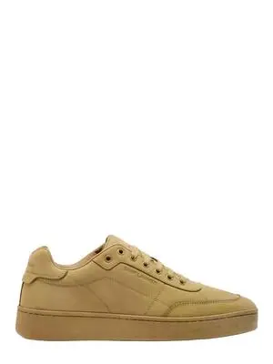 Saint Laurent Lace-up Leather Sneakers - Neutrals