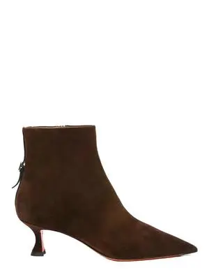 Santoni Giulie Pointed-toe Boots - Brown