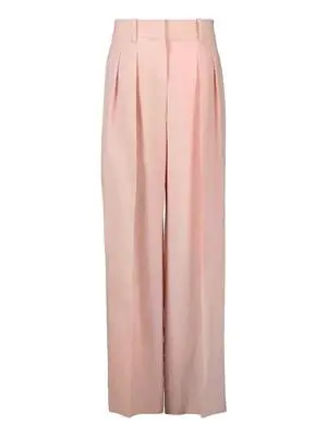 Michael Kors Pleated Palazzo Trousers - Pink