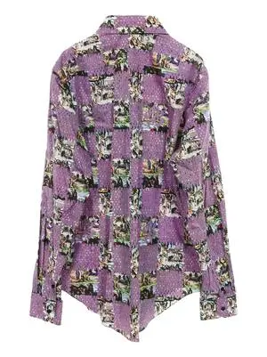 LOUIS VUITTON 2020s Damier Shirt - Purple