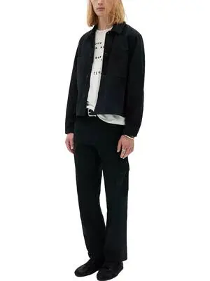 ANN DEMEULEMEESTER Vito Cargo Canvas Trousers - Black