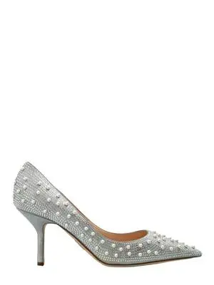 Rodo Embellished Pearl Court Pumps - Silver