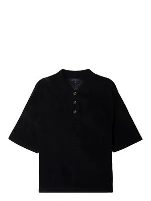 Soeur Harvey Button Polo Shirt Black