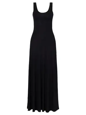 THE PARK Annie' Scoop Neck Jersey Maxi Dress - Black