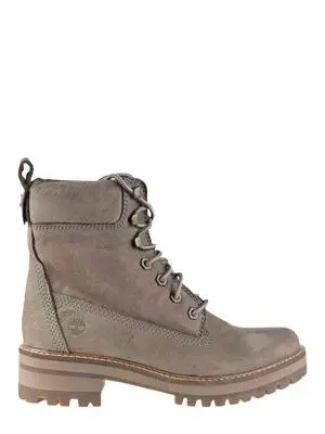 Timberland Nubuck Lace-up Boots With Lug Sole - Neutrals
