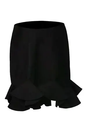 Valentino Garavani Ruffled Skirt - Black