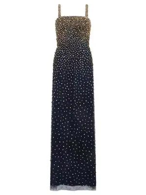 Jenny Packham Jenny Packham Embellished Gown Blue