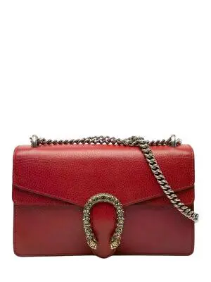 Gucci Leather Dionysus Shoulder Bag - Red