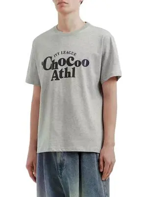 CHOCOOLATE Graphic-print T-shirt Grey
