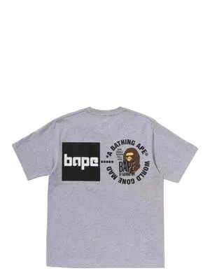 A BATHING APE Logo-print T-shirt - Grey
