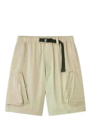 FINGERCROXX Cargo Shorts With Elasticated Waistband - Neutrals