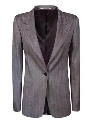 Tagliatore Long-sleeve Jacket - Brown