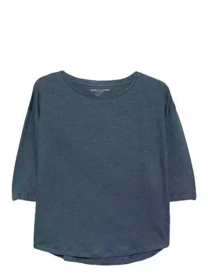Majestic Filatures Majestic Filatures Three-Quarter Sleeve T-Shirt Blue