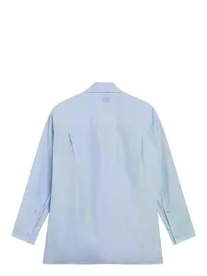 Loewe Draped Cotton Shirt - Blue