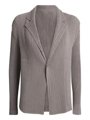 Issey Miyake Hatching Pleats" Textured Blazer - Grey
