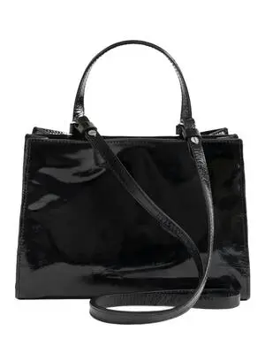 Zadig&Voltaire Patent Top Handle Satchel - Black