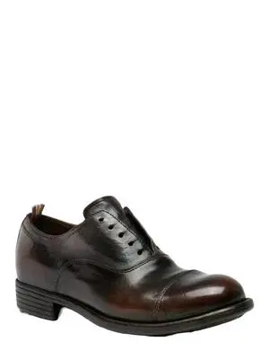 Officine Creative Calixte 003 Patina Leather Derby - Brown