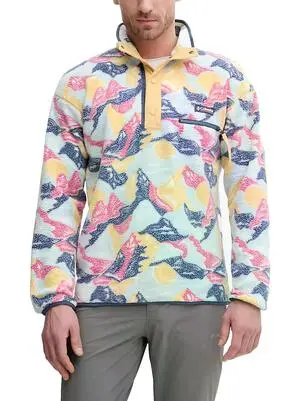 Columbia Patterned Fleece Pullover - Blue