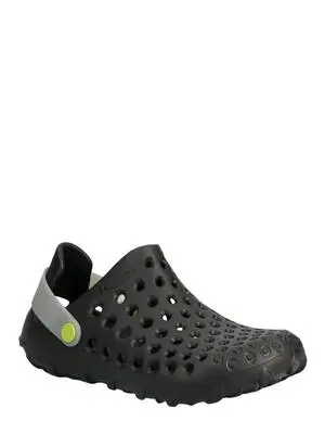 Columbia Perforated Strap Mules - Black