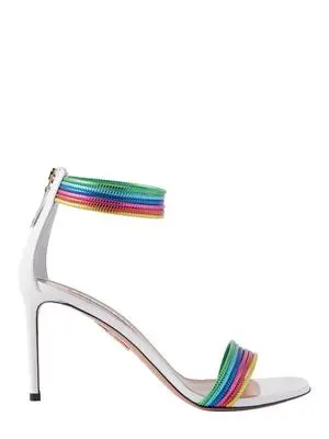 AQUAZZURA Aquazzura 'Sway' 85 Metallic Sandals