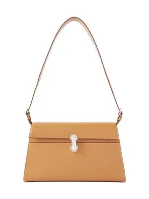 Savette Symmetry Leather Shoulder Bag - Brown