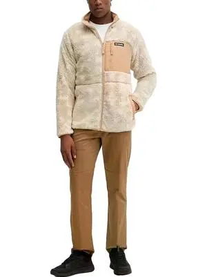 Columbia Fleece Zip-up With Chest Pocket - Neutrals