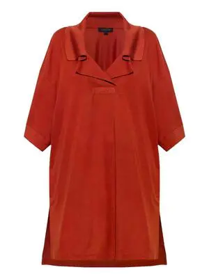 Lacoste Split Hem Mini Dress - Orange
