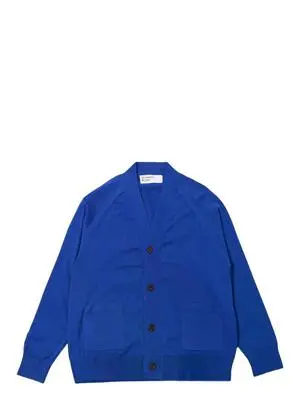 Universal Works Patch-pocket Cardigan - Blue