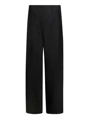David Koma Double-pleated Tailored Trousers - Black