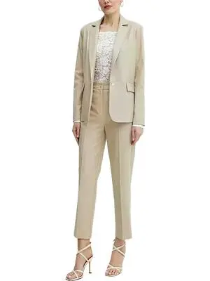 MORGAN Pressed-crease Trousers - Neutrals