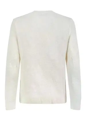 BOSS Textured Crewneck Sweater - Neutrals