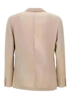 Eleventy Buttoned Patch-pockets Blazer - Neutrals