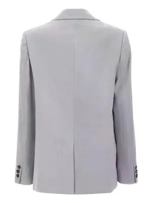 Vince Flap-pocket Button Blazer - Grey