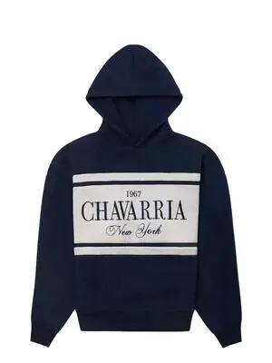 WILLY CHAVARRIA Logo-lettering Hoodie - Blue