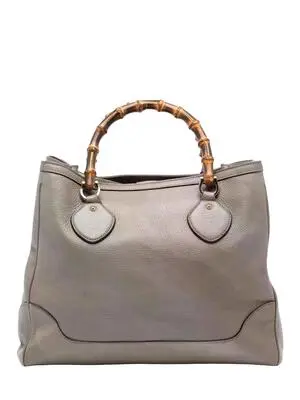 GUCCI Gucci Leather Bamboo Diana Tote Bag