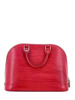 LOUIS VUITTON Epi Leather Alma Satchel - Red