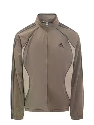 Adidas Logo-detail Jacket - Brown